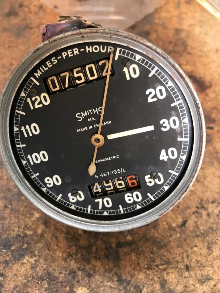 Smiths Chronometric Speedometer - 4G MK2 Squariel Motorcycle Restoration