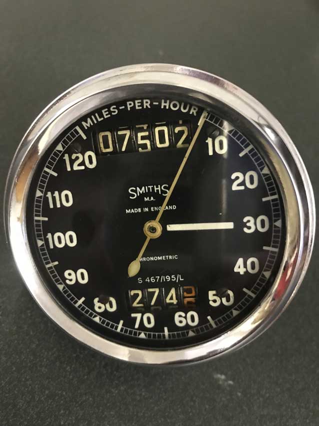 Smiths Chronometric Speedometer - 4G MK2 Squariel Motorcycle Restoration